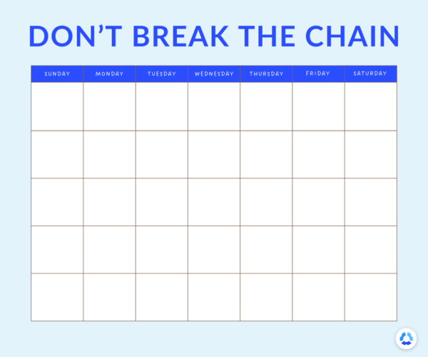 Don’t Break the Chain: A Technique for Consistent Productivity