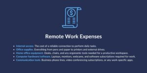 Managing Remote Work Expenses: Deductions & Reimbursements