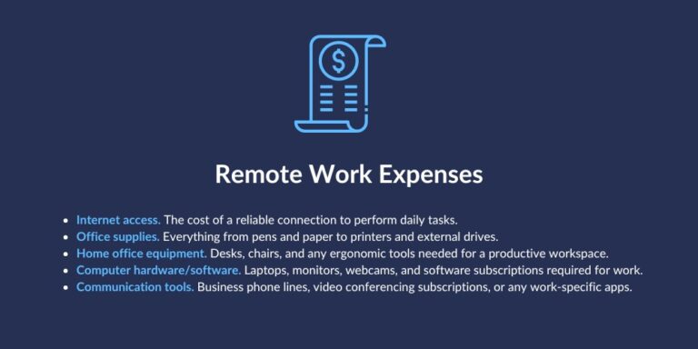 Managing Remote Work Expenses: Deductions & Reimbursements